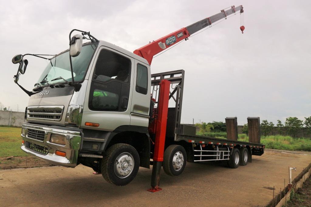 ISUZU 12 WHEELER GIGA SELFLOADER w/ BOOM CRANE, Special Vehicles, Heavy ...