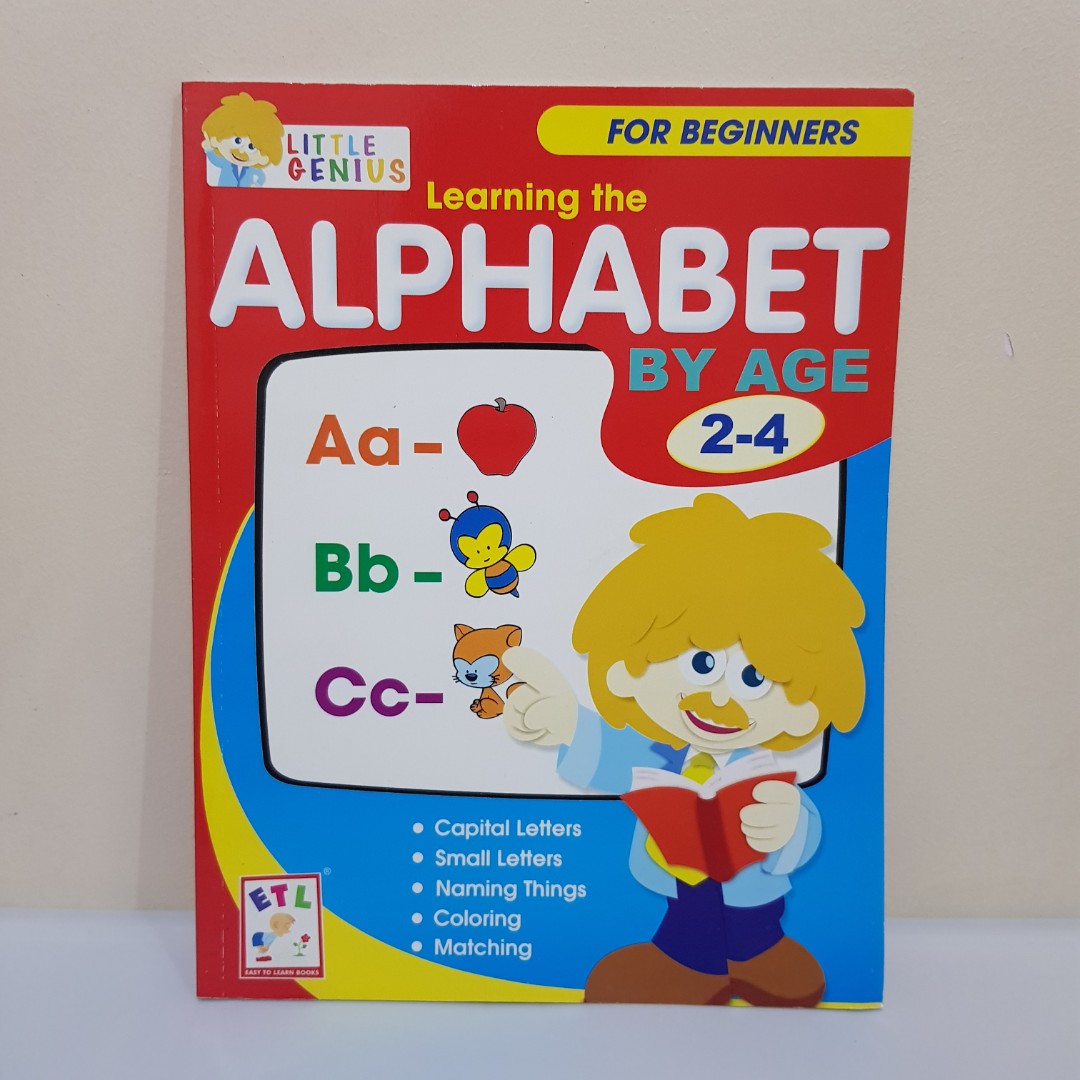 LEARNING THE ALPHABET BY AGE 2-4 ACTIVITY BOOK, Hobbies & Toys, Books ...