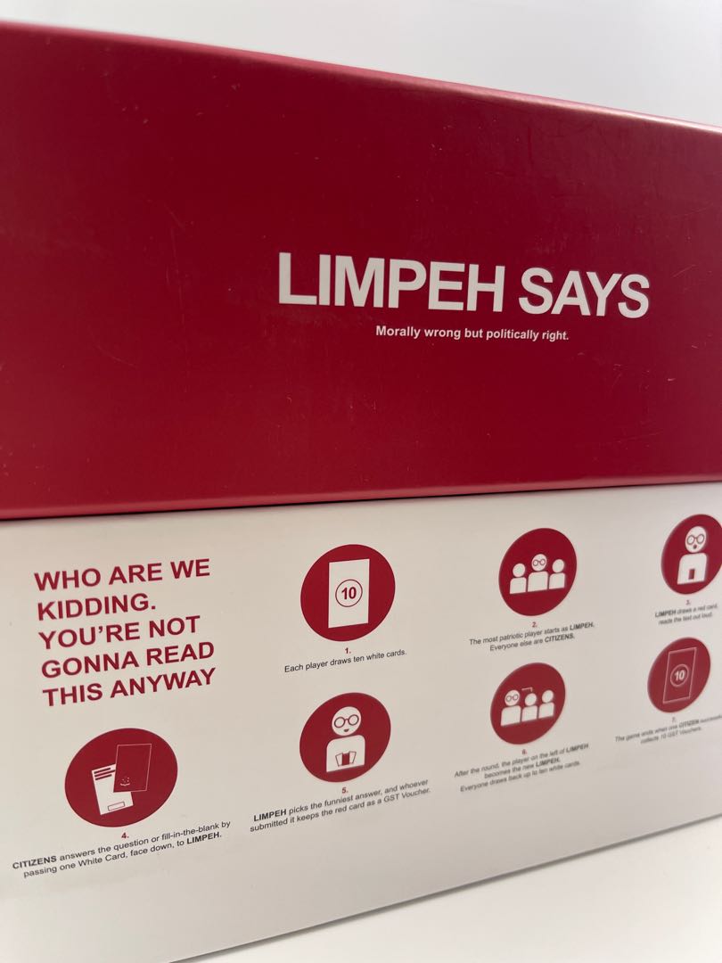 Limpeh Says, Hobbies & Toys, Toys & Games on Carousell