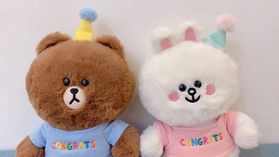 Line friends 10th anniversary limited edition plushies, Hobbies & Toys ...