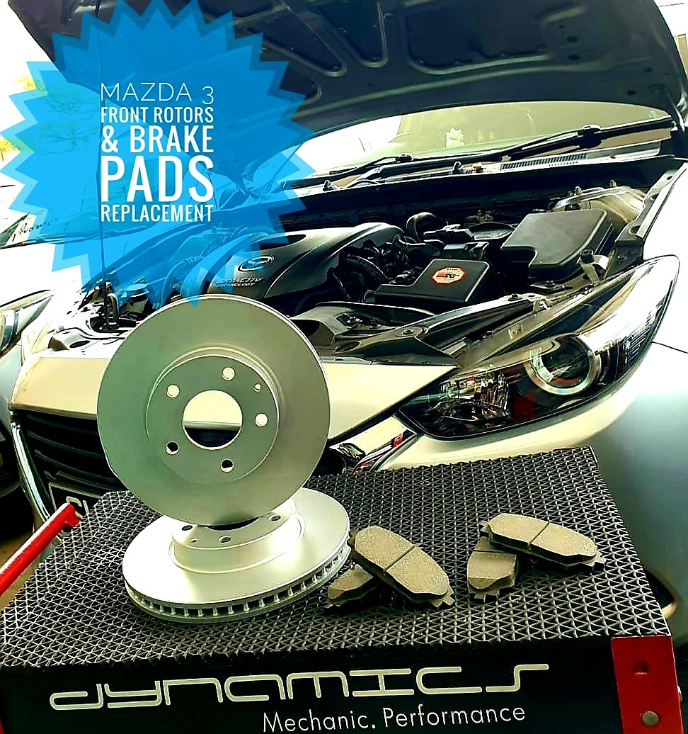 Mazda 2/3/5/6 : Rotors & Brake Pads replacement, Car Accessories, Car ...