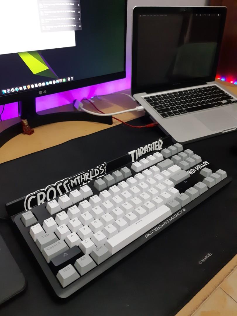 (Nego) Mechanical Keyboard DA Meca Fighter Blue Switch-Upgrade Keycaps ...