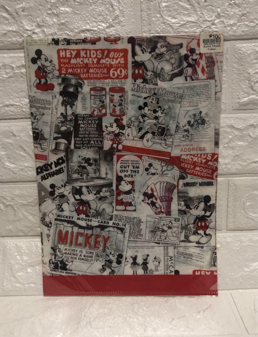 Mickey Mouse FILE FOLDER B, Hobbies & Toys, Stationary & Craft ...
