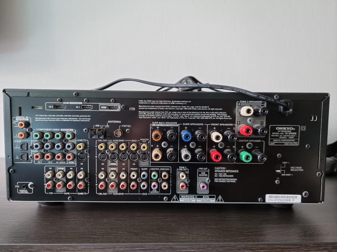 Onkyo TX-SR605 AV receiver for sale, Audio, Soundbars, Speakers & Amplifiers on Carousell