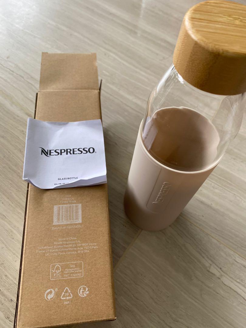 Original Nespresso Glass Water Bottle, Furniture & Home Living ...