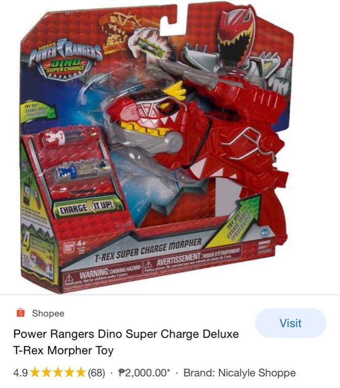 Power Rangers Dino Charge gun and Ninja steel series sword, Hobbies ...