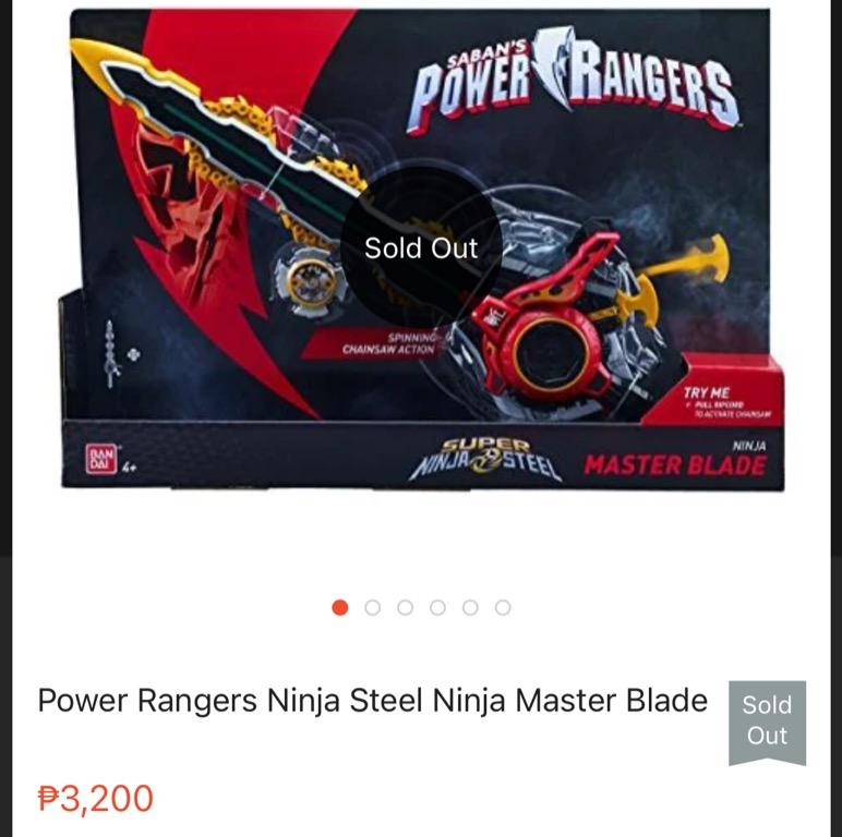 Power Rangers Dino Charge gun and Ninja steel series sword, Hobbies ...