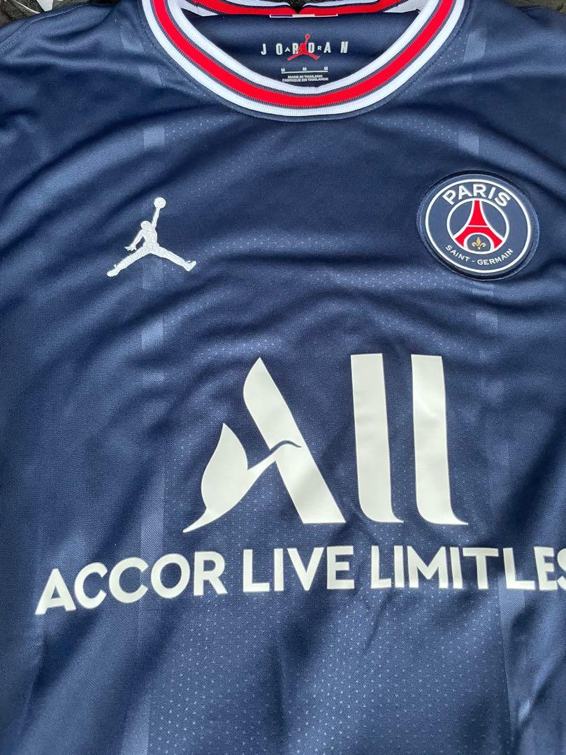 PSG X Jordan home kit, Men's Fashion, Activewear on Carousell