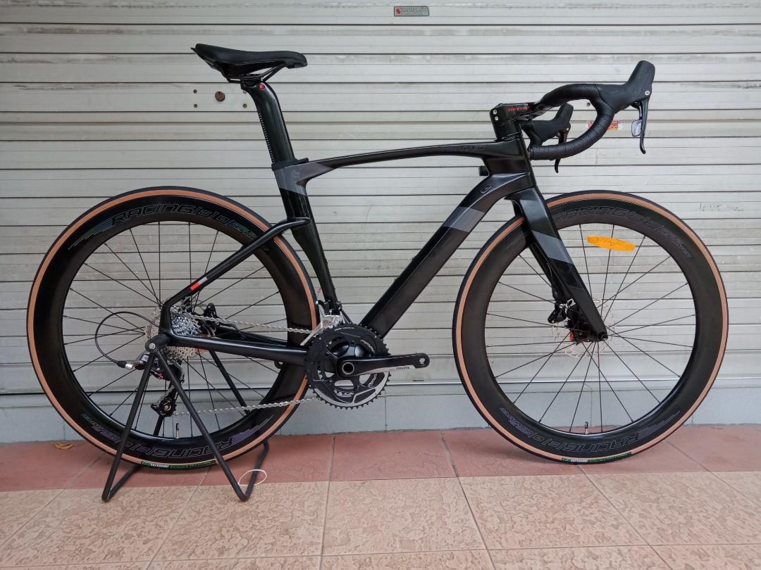 Road Bike TWITTER Cyclone Pro Disc Carbon Frame Size 48cm SRAM Rival ...