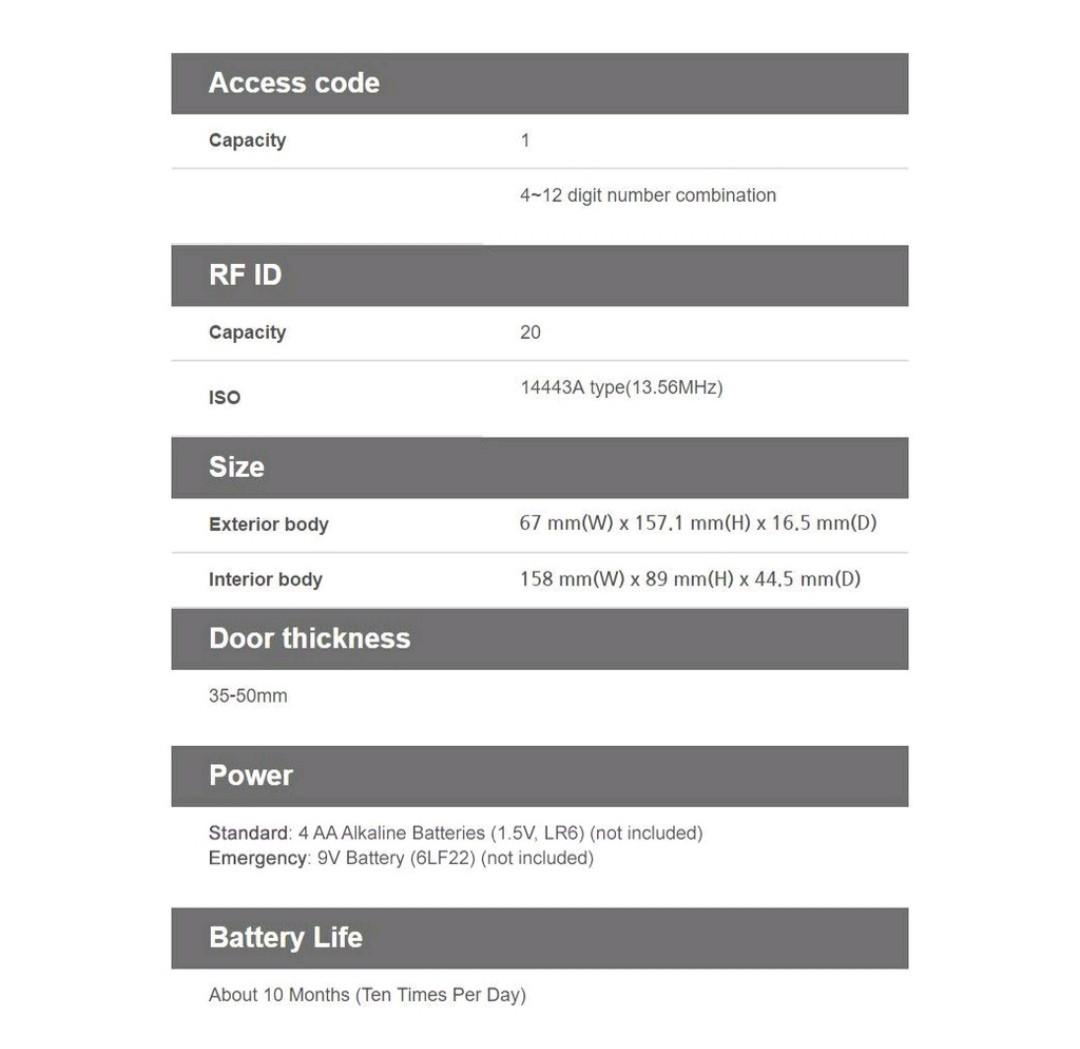 Samsung digital lock SHS-2920, Furniture & Home Living, Security ...