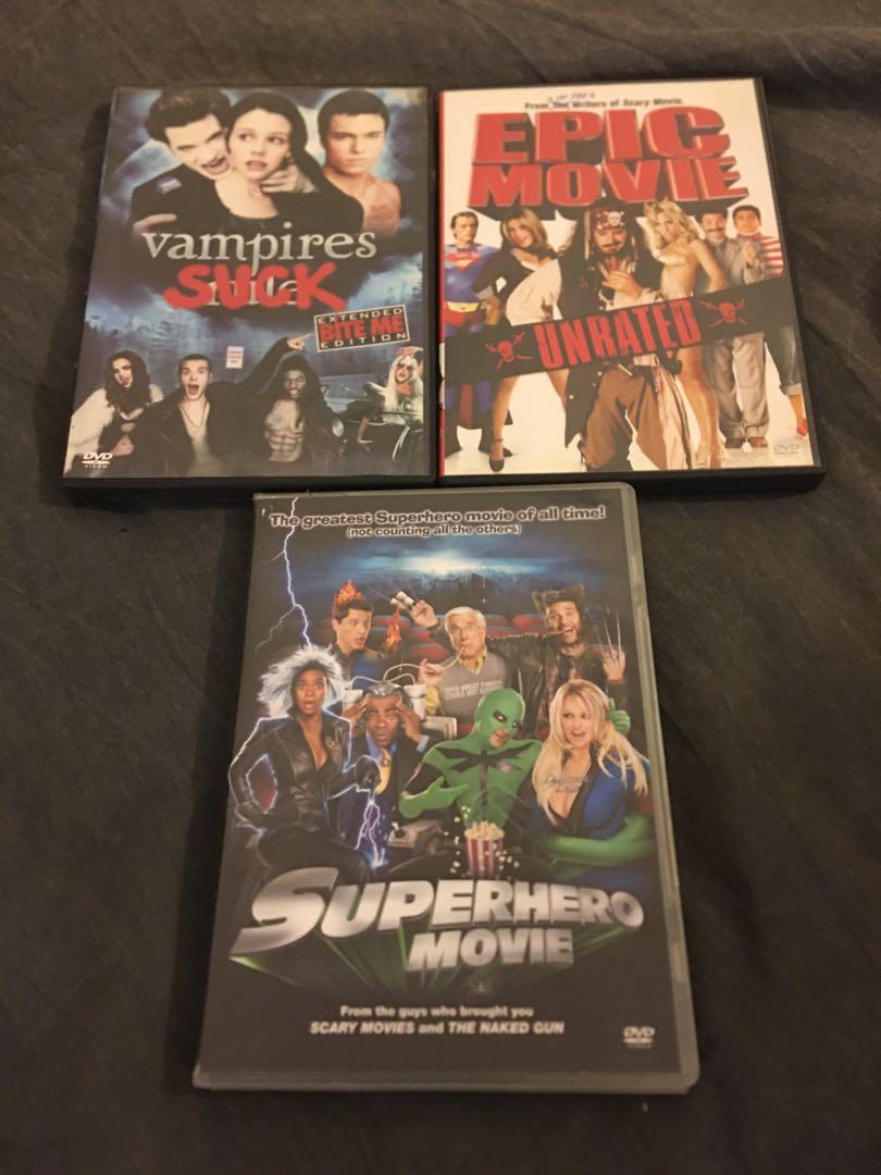 Set Of Parody Movies Original DVD, Superhero Movie, Epic Movie ...