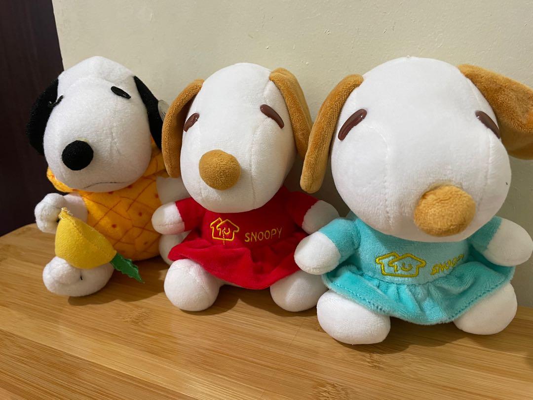 Snoopy Plush Dolls Set of 3, Hobbies & Toys, Toys & Games on Carousell
