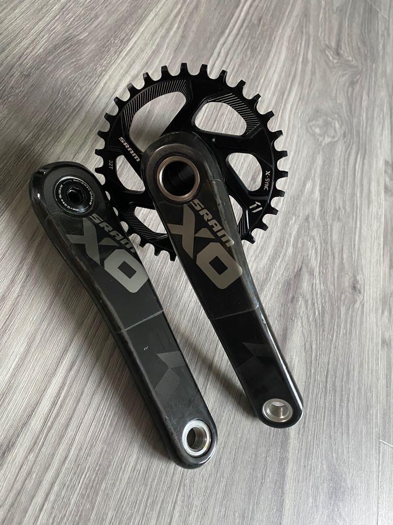 Sram XO Carbon Crank Set, Sports Equipment, Bicycles & Parts, Parts ...