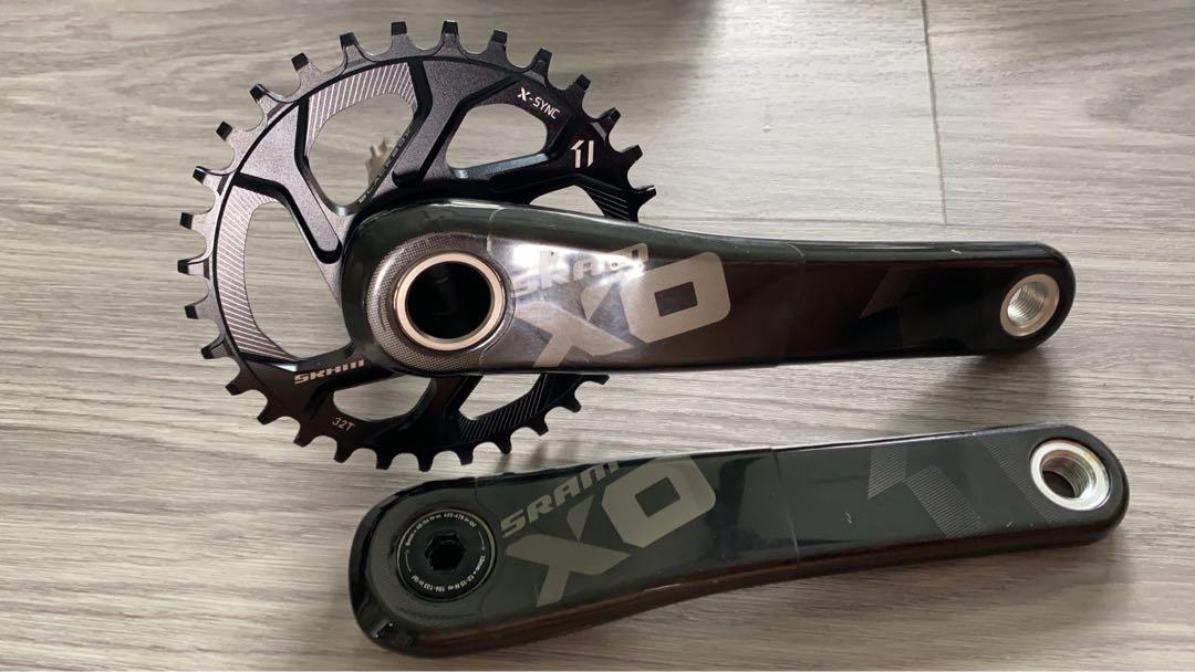 Sram XO Carbon Crank Set, Sports Equipment, Bicycles & Parts, Parts ...