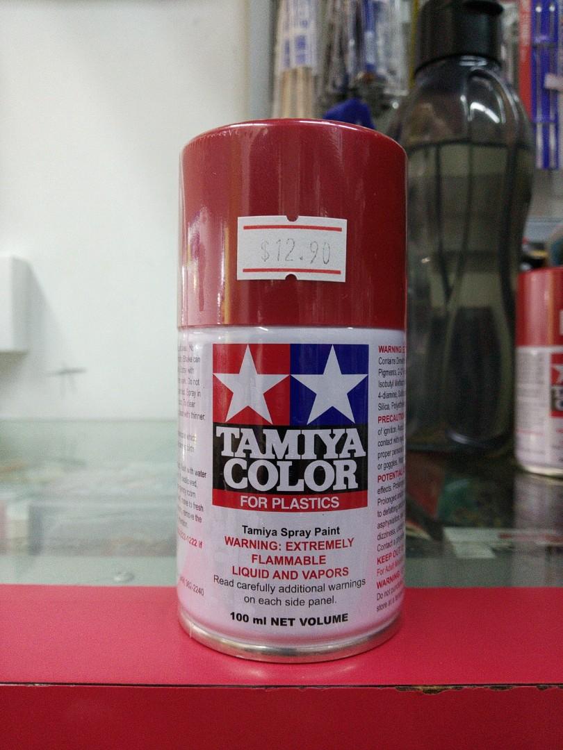 Tamiya TS-18 Metallic Red Spray Paint For Plastic, Hobbies & Toys ...