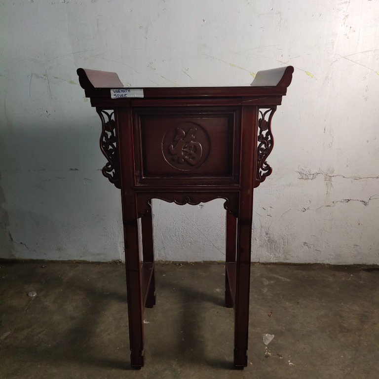 Teak Wood Small Chinese Prayer Altar Table, Furniture & Home Living ...