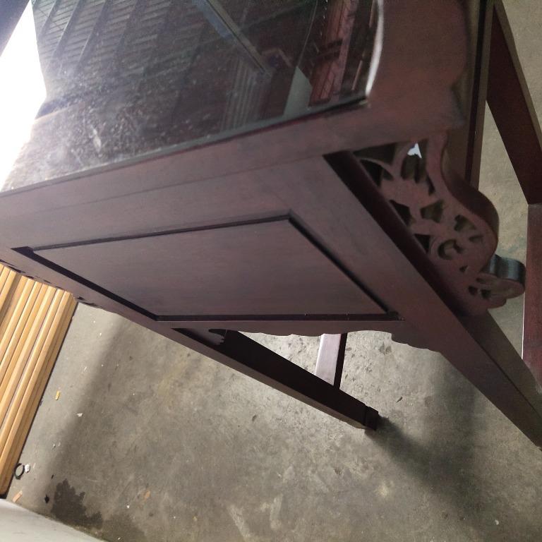 Teak Wood Small Chinese Prayer Altar Table, Furniture & Home Living ...