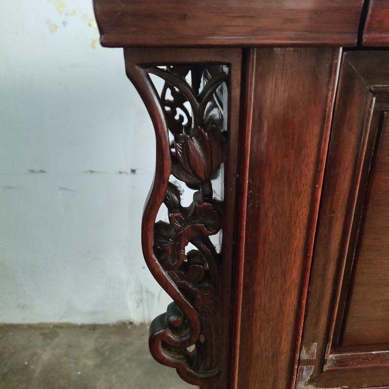 Teak Wood Small Chinese Prayer Altar Table, Furniture & Home Living ...