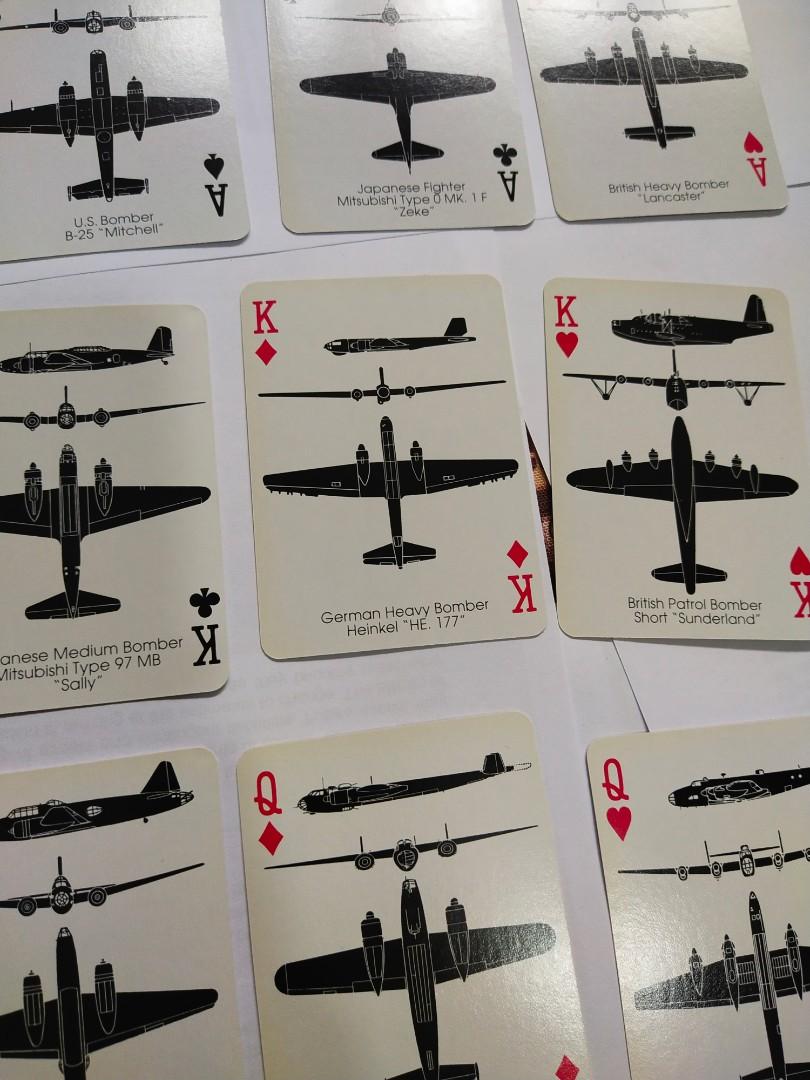 vintage 53 playing cards/WW2 aircraft/1990s made, Hobbies & Toys, Toys ...