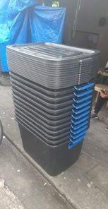 143 liters Sanyo Storage boxes BIG Black, Furniture & Home Living, Home ...