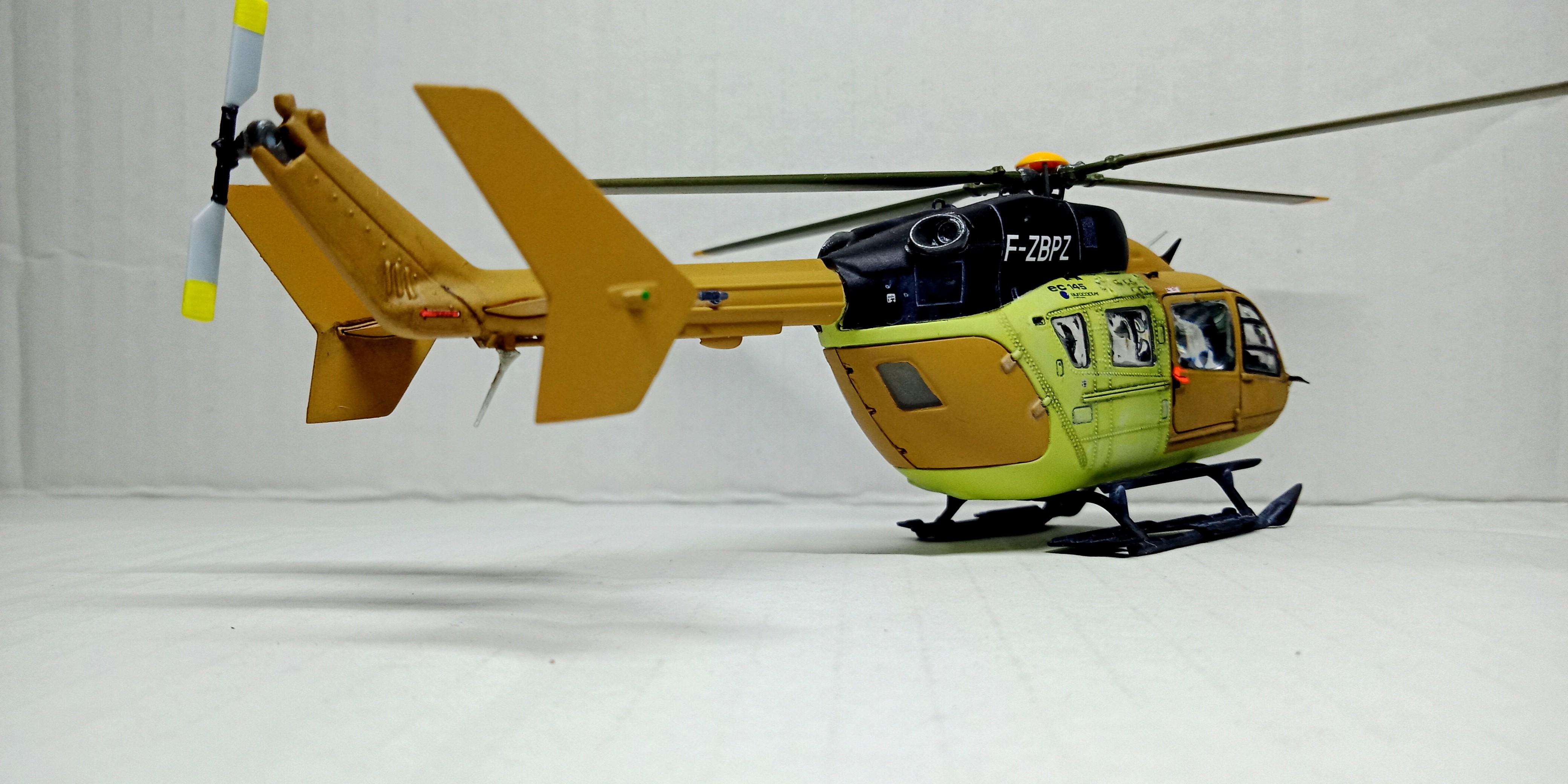 1/72 Airbus / Eurocopter EC145 HELICOPTER. BUILT AND PAINTED PLASTIC ...