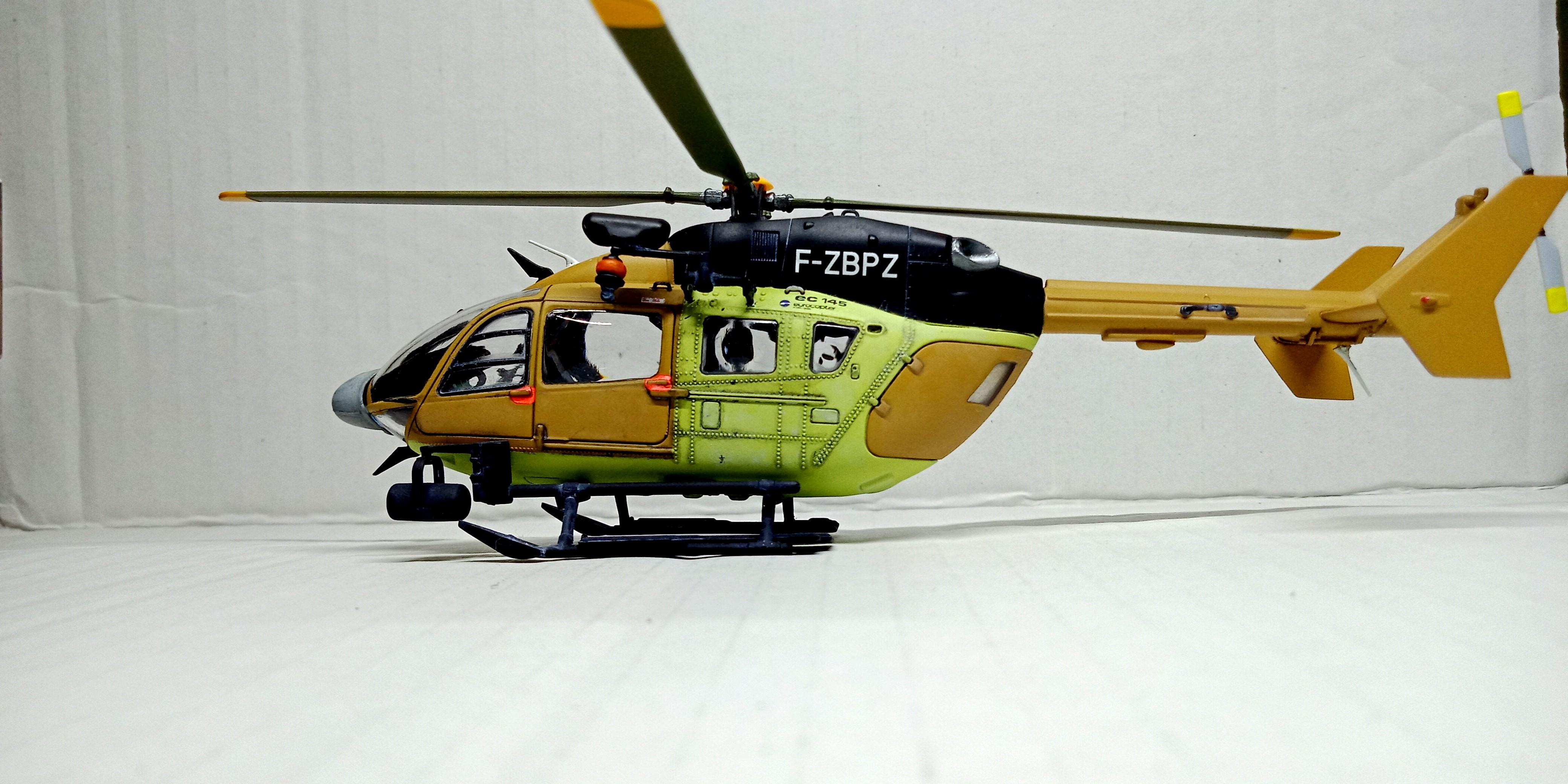 1/72 Airbus / Eurocopter EC145 HELICOPTER. BUILT AND PAINTED PLASTIC ...