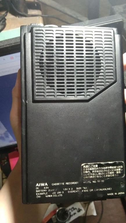Aiwa TP-22 Cassette Recorder Vintage Cassette Player Parts/Display, Audio, Portable Music ...