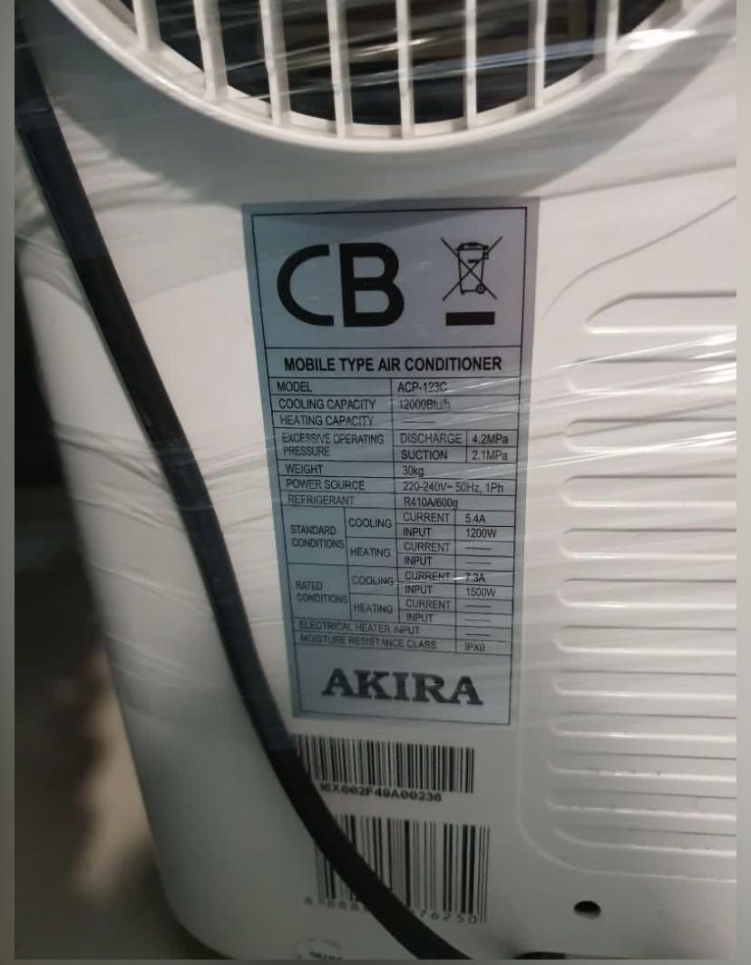 Akira Portable Aircon, TV & Home Appliances, Air Conditioners & Heating ...