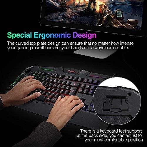 Best Deal - Gaming Keyboard UK, TEC.BEAN Suspension Mechanical Feeling ...