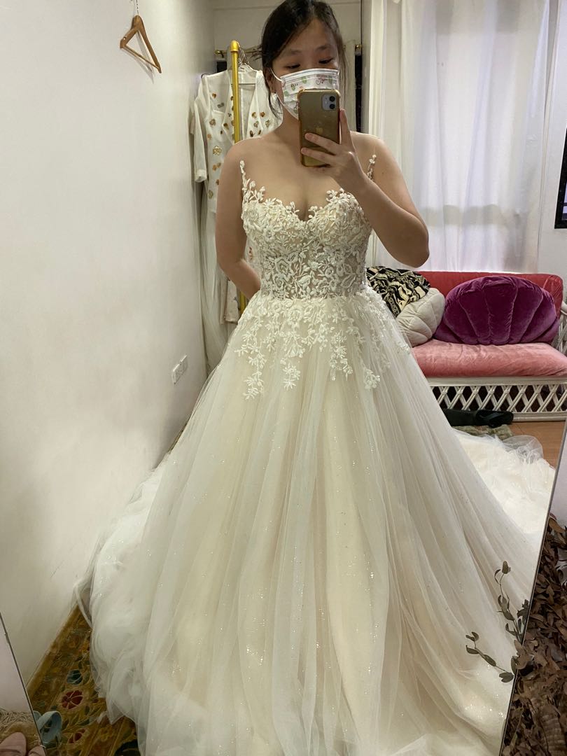 Bridal gown plus freebies!, Women's Fashion, Dresses & Sets, Evening ...