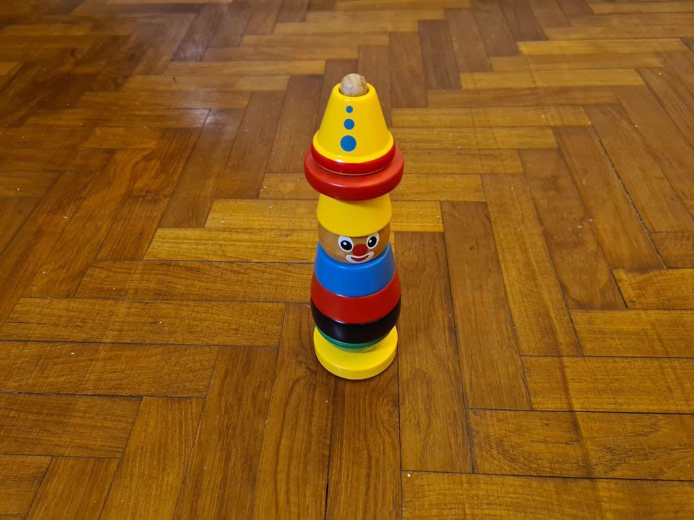 Brio stacking clown, Babies & Kids, Infant Playtime on Carousell