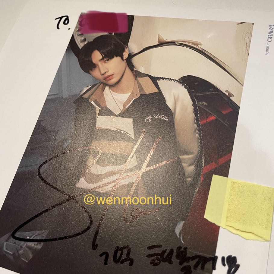 ENHYPEN Sunghoon Signed Page, Hobbies & Toys, Memorabilia ...