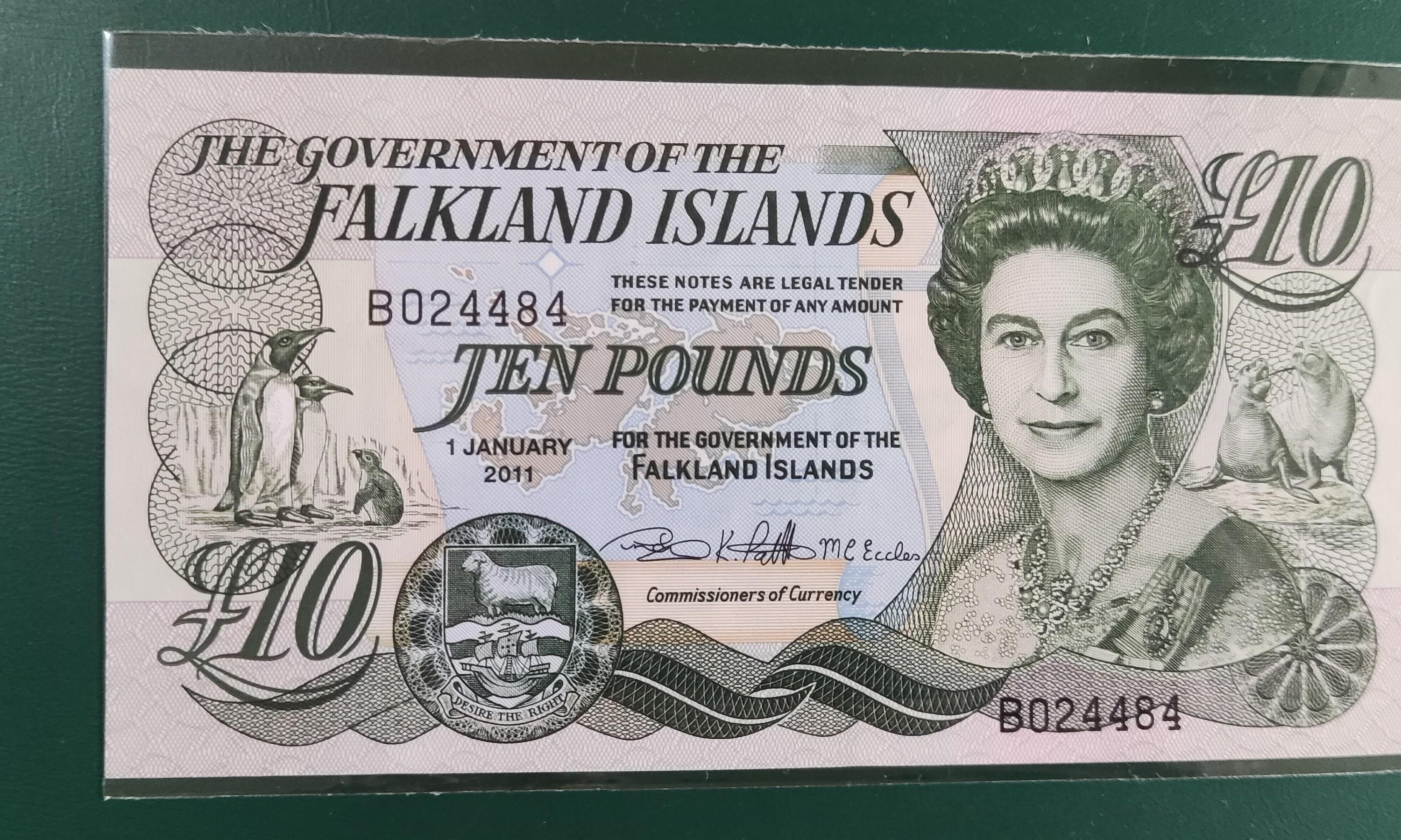 Falkland Island Banknotes 10 Pounds, Hobbies & Toys, Memorabilia ...