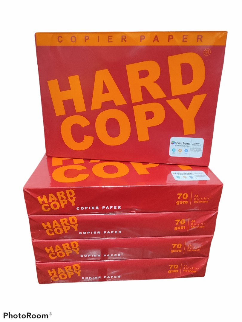 A4 SIZE Hard Copy Bond Paper 70gsm (500pcs per ream) TONDO MANILA ...
