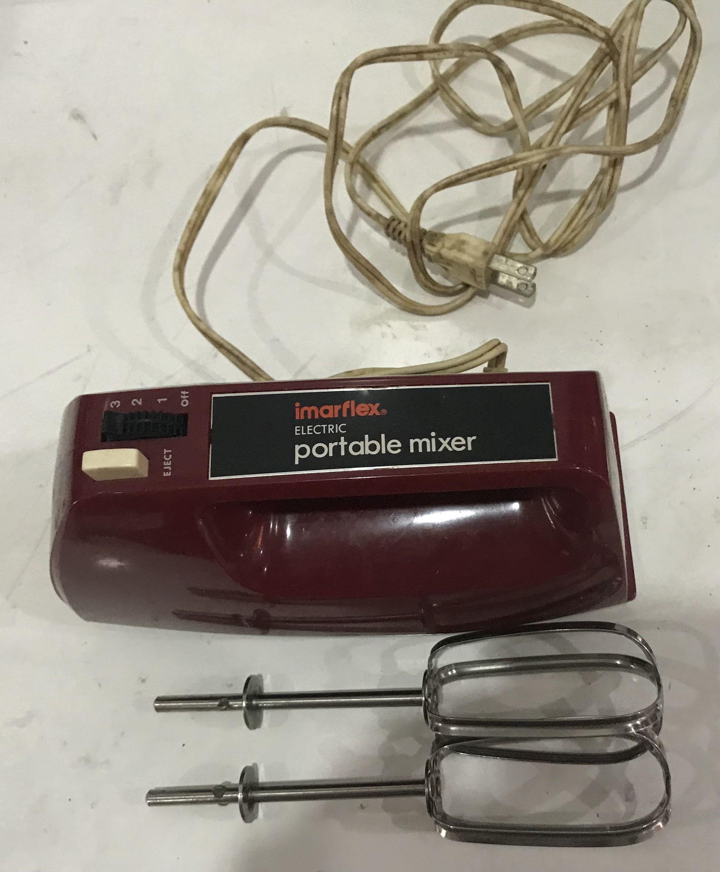 Imarflex electric portable hand mixer, Furniture & Home Living ...