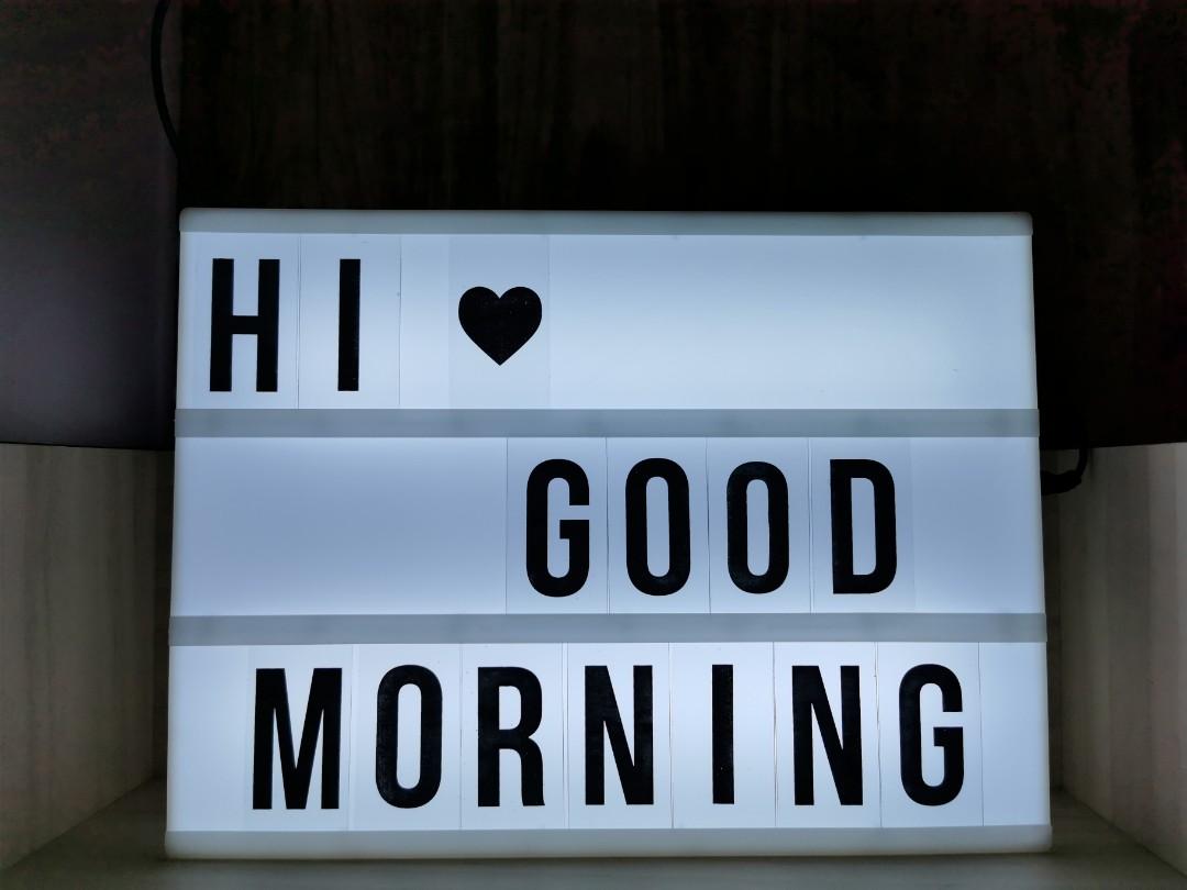 LED message light box (A4 size), Furniture & Home Living, Home Decor ...