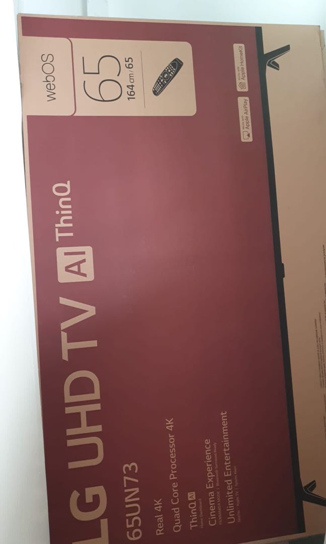 LG 65 inch UHD TV, model number: 65UN7300PTC 4K smart tv, TV & Home ...