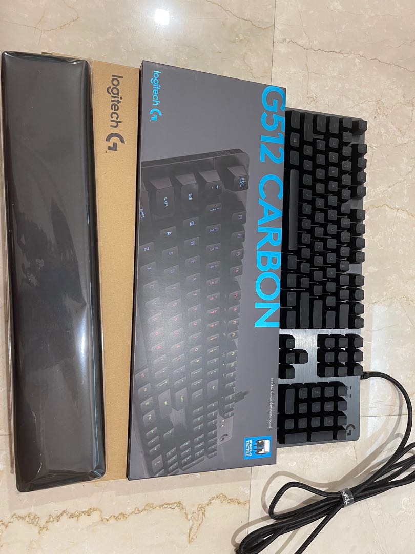 LOGITECH G512 CARBON (TACTILE), Video Gaming, Gaming Accessories ...