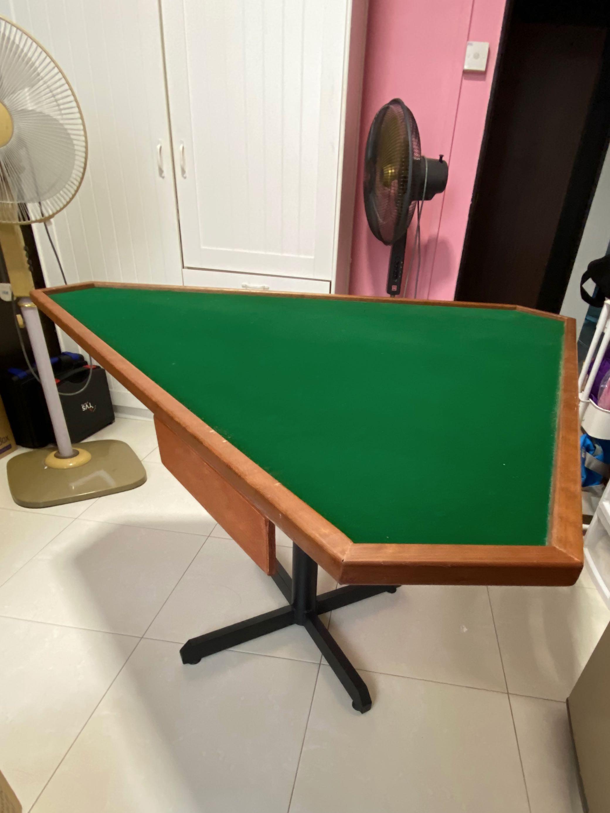 Mahjong table 3 person, Furniture & Home Living, Furniture, Tables ...