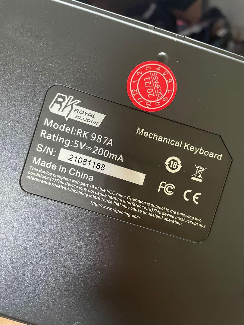 Mechanical Keyboard RK987A - Cherry Red switch with Bluetooth ...