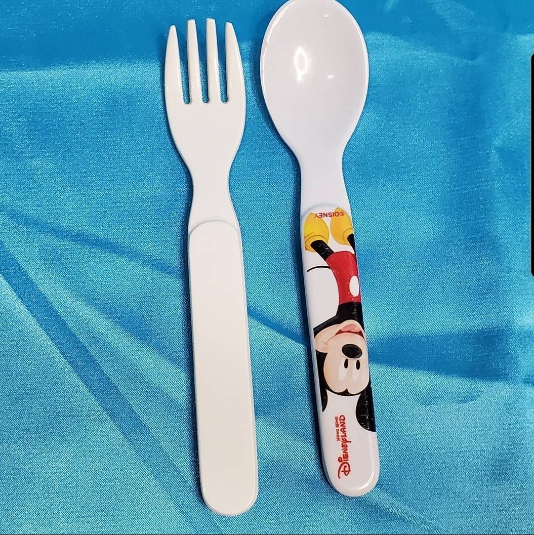 ORIGINAL MICKEY MOUSE SPOON AND FORK SET, Babies & Kids, Nursing ...