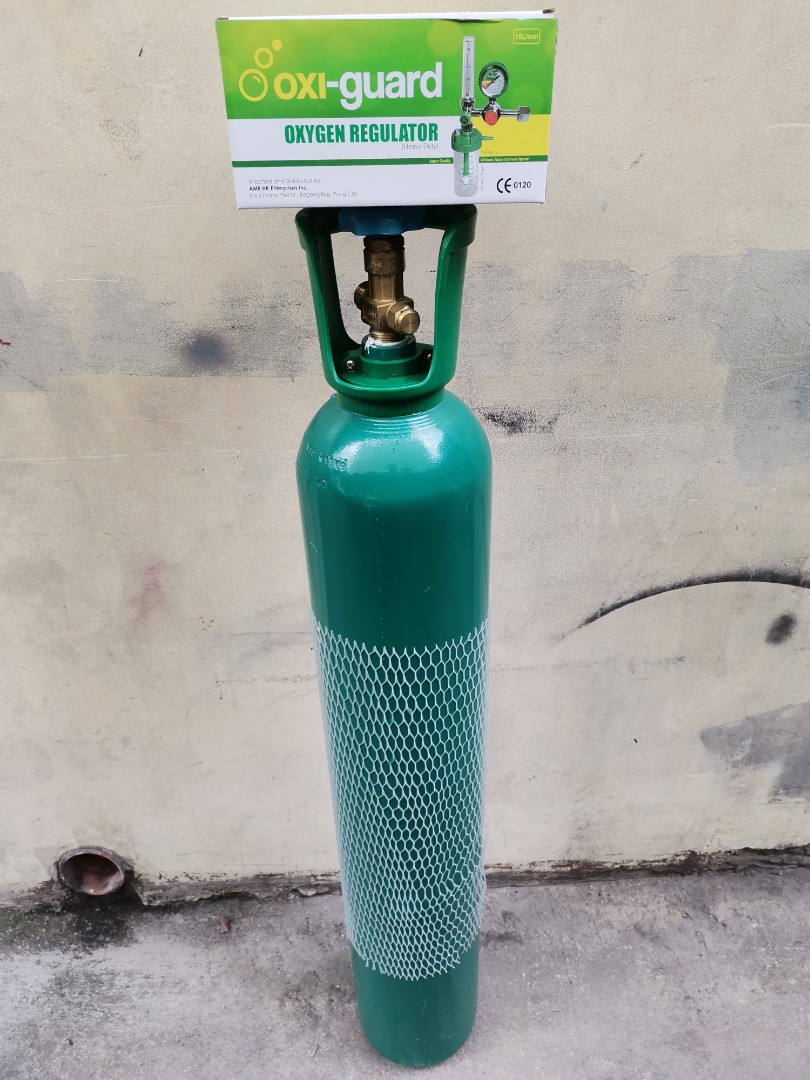 Oxygen tank 20LBS with regulator, Health & Nutrition, Health Monitors ...