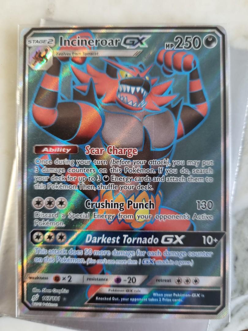 (Pokemon) Incineroar GX - Full Art, Hobbies & Toys, Toys & Games on ...