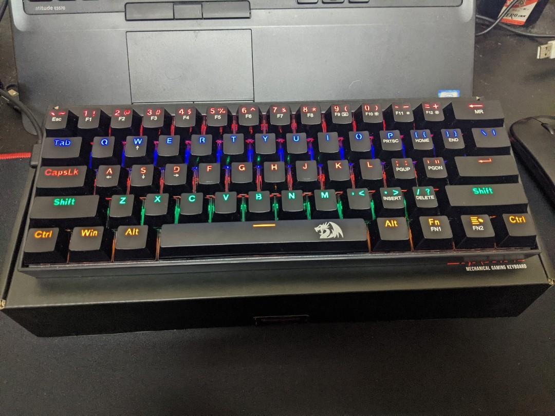 Redragon K606R Lakshmi Red Switches Hotswappable, Computers & Tech ...