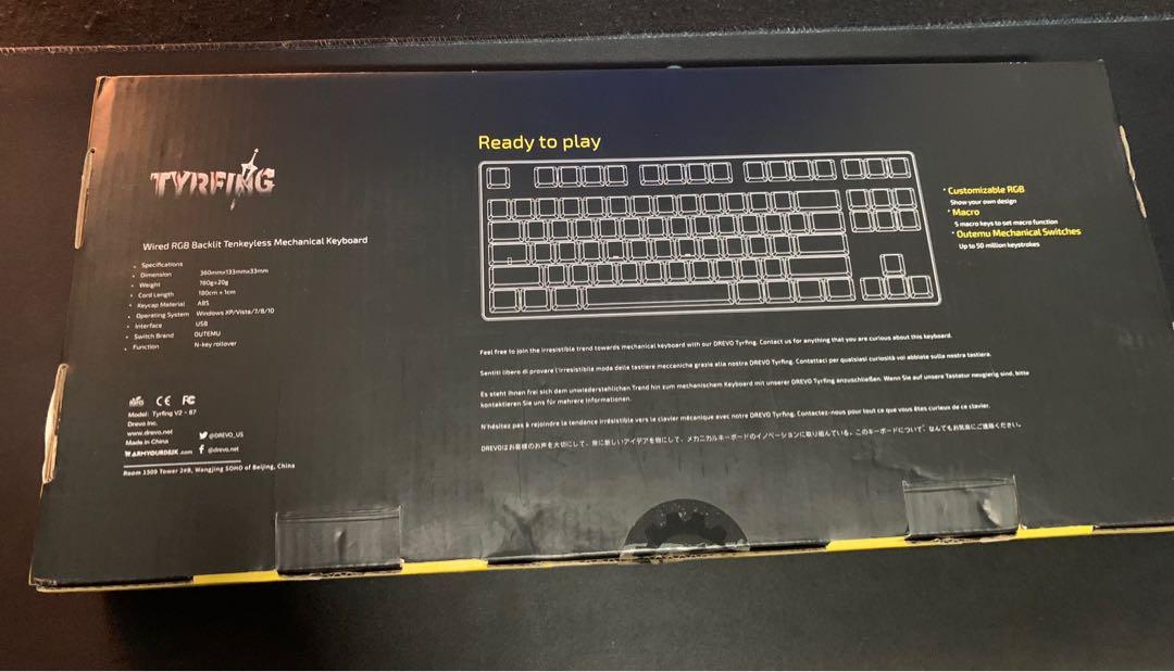 Tyrfing V2 mechanical keyboard, Computers & Tech, Parts & Accessories ...