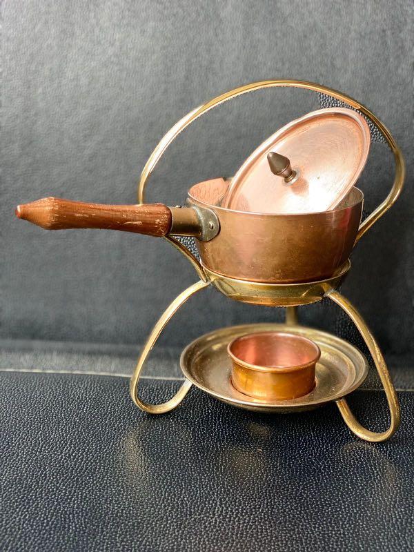 Vintage copper fondue set, Hobbies & Toys, Memorabilia & Collectibles ...