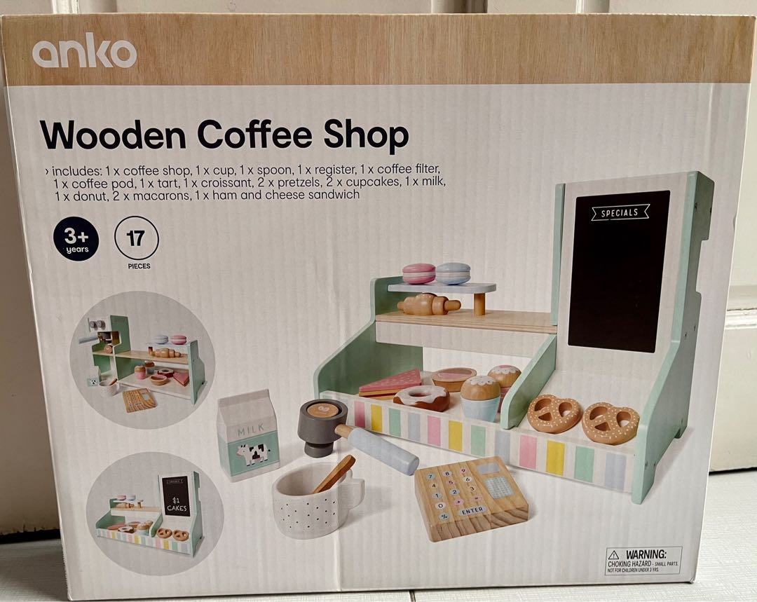 Wooden Coffee Shop Toy, Hobbies & Toys, Toys & Games on Carousell