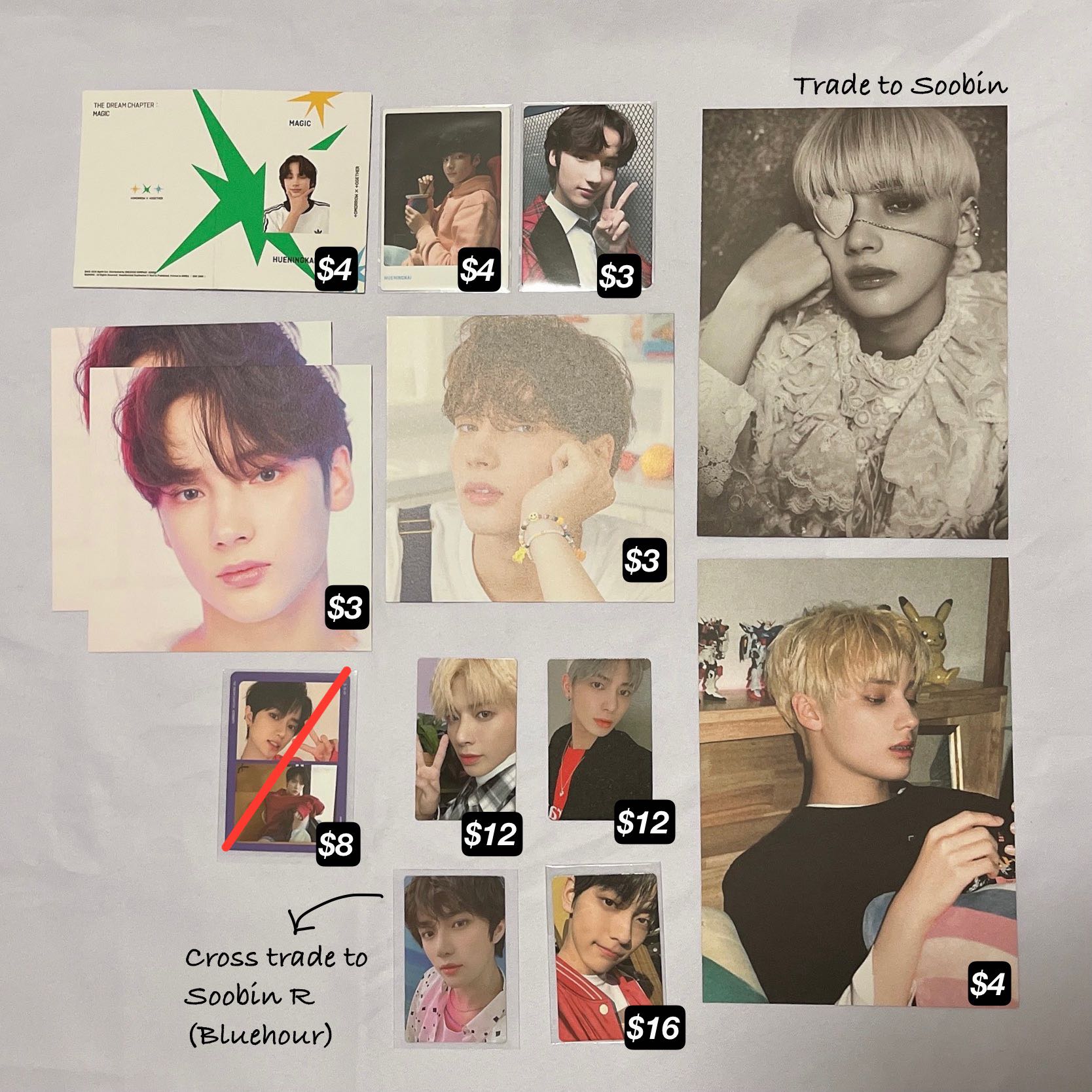 WTT / WTS TXT postcard photocard tdc star magic id eternity minisode ...