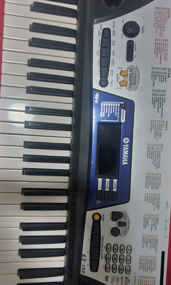 Yamaha Keyboard EZ-150, Hobbies & Toys, Music & Media, Musical ...