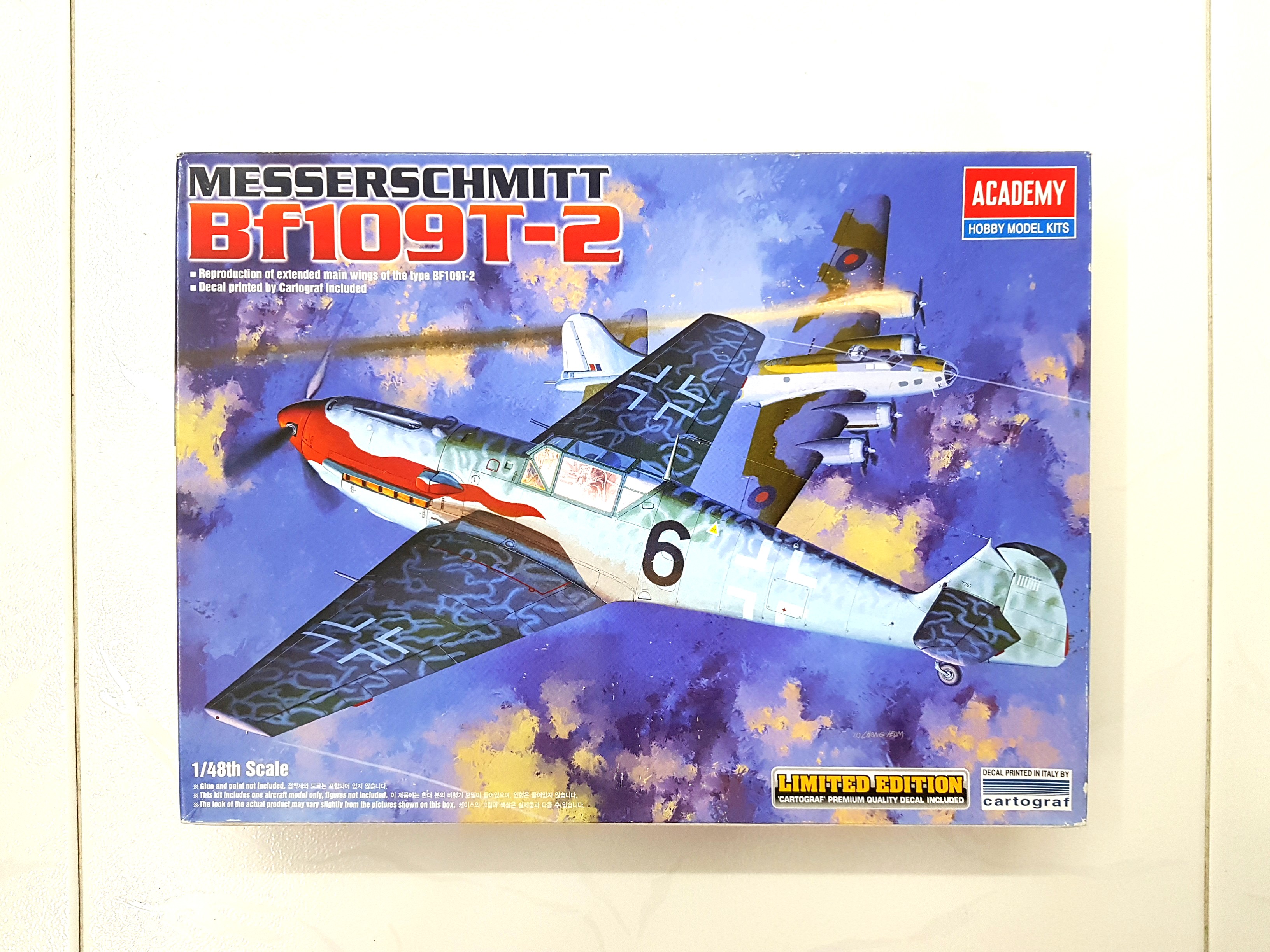 1/48 Academy #12225 German Fighter Messerschmitt Bf109T-2 (Carrier ...